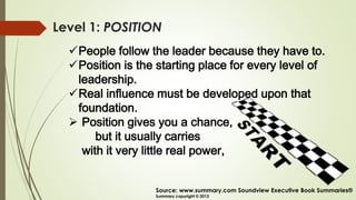5 levels of leadership | PDF | Executive Leadership & Management | Business