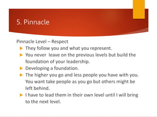5 Levels of Leadership 5 Levels of Leadership | PPTX