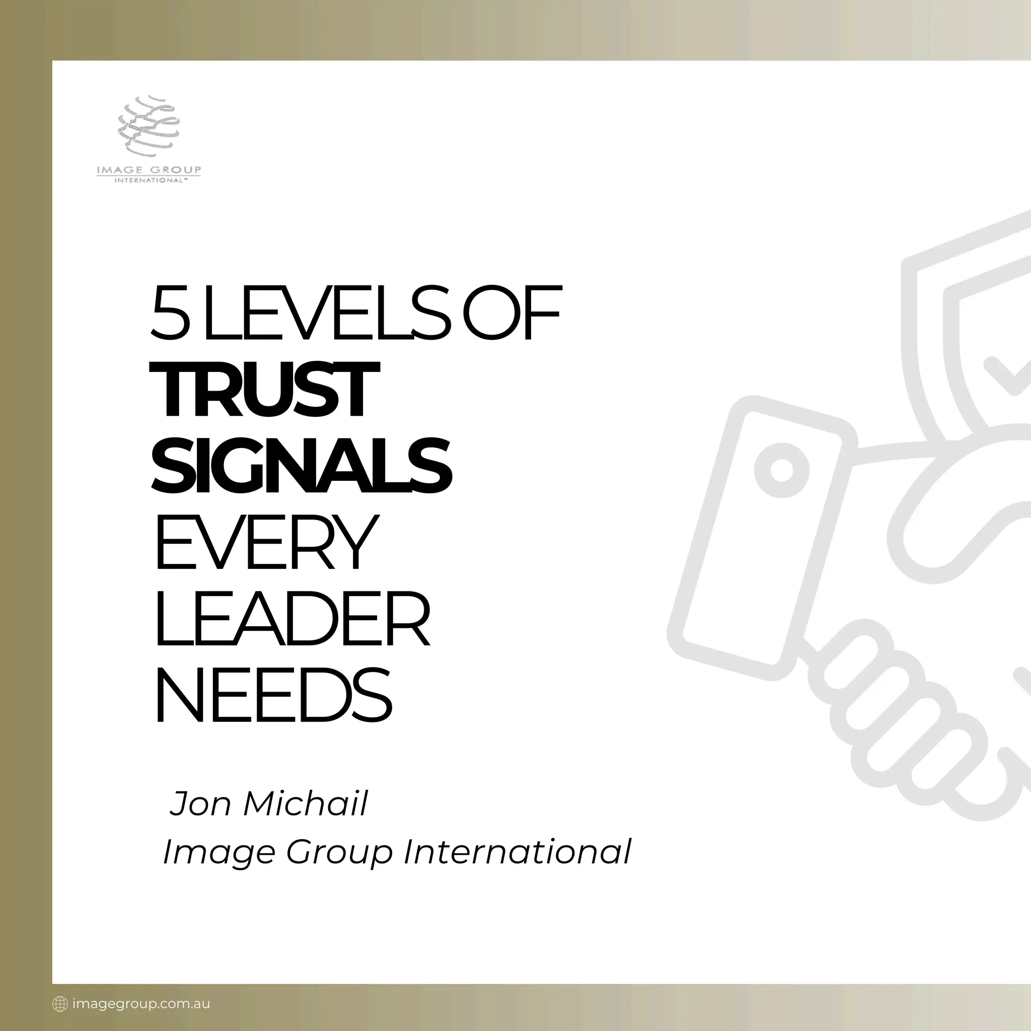 5 Levels Of Trust Signals Every Leader Needs | PDF
