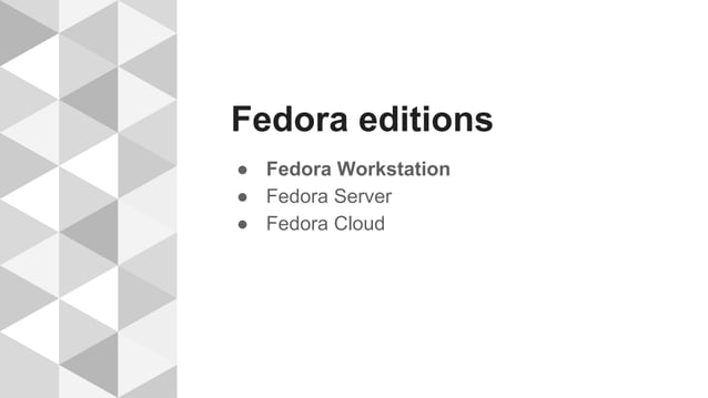 Fedora Workstation | PPT