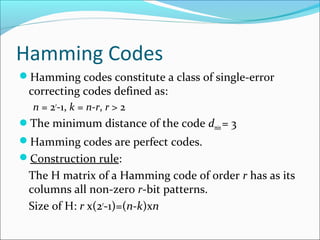 5 linear block codes | PPT