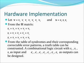 5 linear block codes | PPT