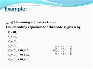 5 linear block codes | PPT