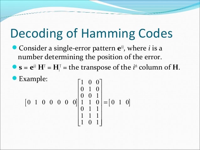 5 linear block codes