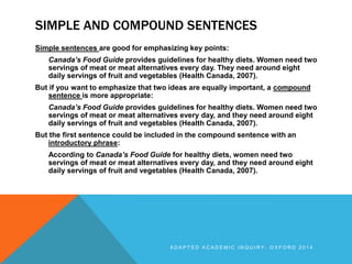 Varying Sentence Structure | PPT