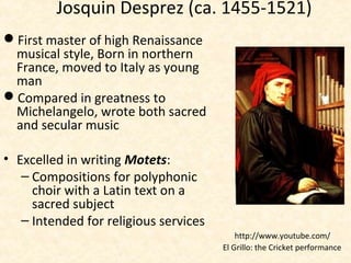 5 listening renaissance | PPT