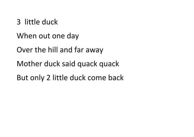 5 little duck | PPT