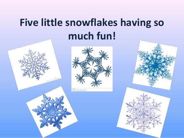5 little snowflakes