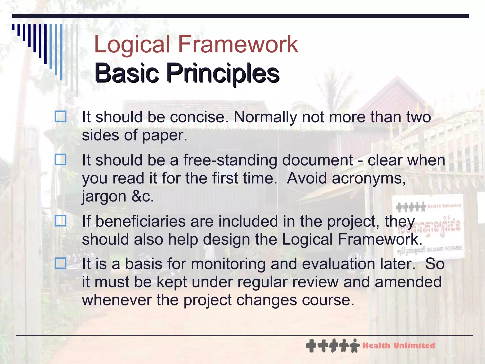 5 The Logical Framework - a short course for NGOs | PPT