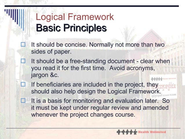 5 The Logical Framework - a short course for NGOs | PPT