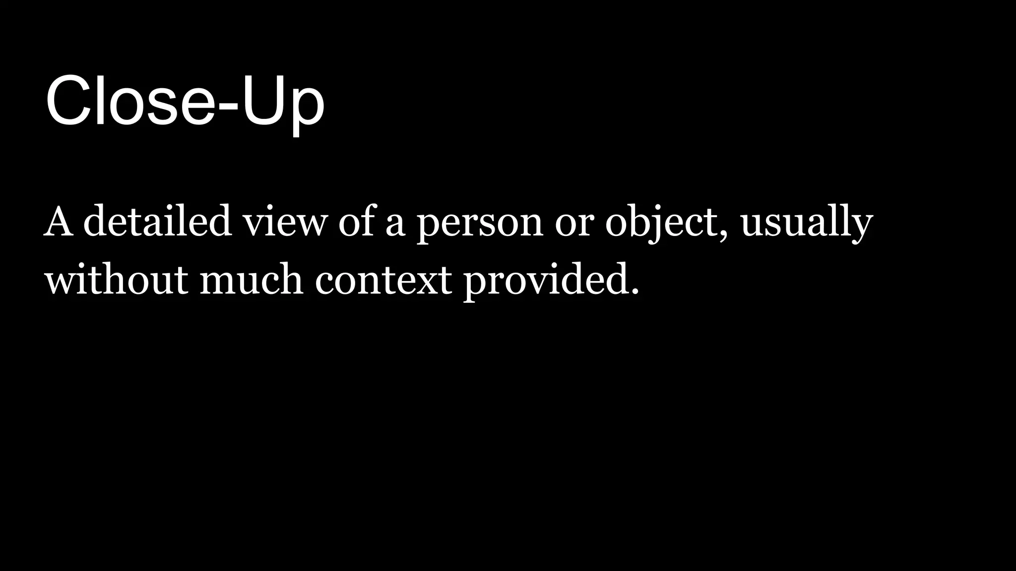 Common Film Language Shot Types | PDF