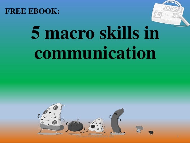 5 macro skills in communication pdf free download