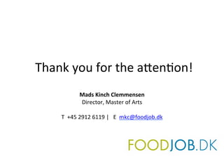 Mads Clemmensen, Foodjob | PDF