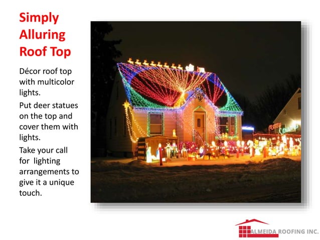 5 magnificent outdoor christmas roof décor ideas | PPT