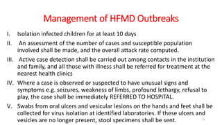 5 MAIN ACTIONS TO PREVENT OUTBREAKS OF HFMD | PPT