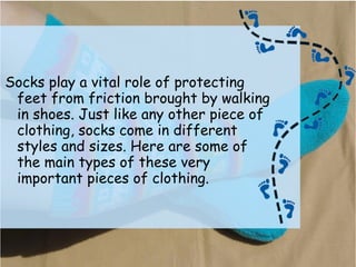 5 main types of socks | PPT