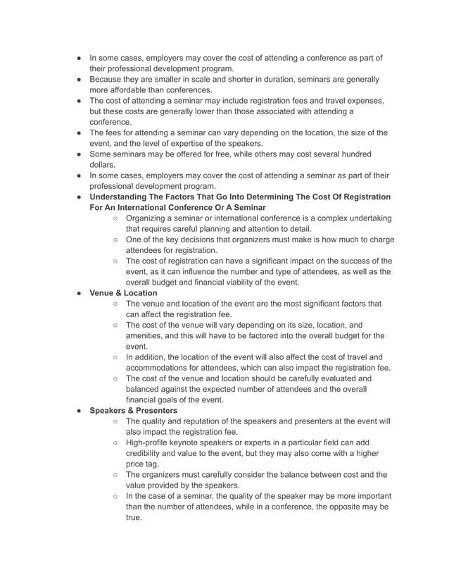 5 major difference between conference and seminar | IFERP | PDF