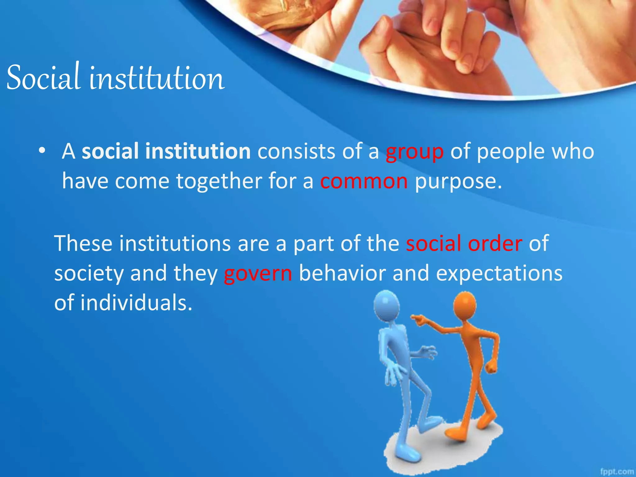 5 major social institutions | PPTX
