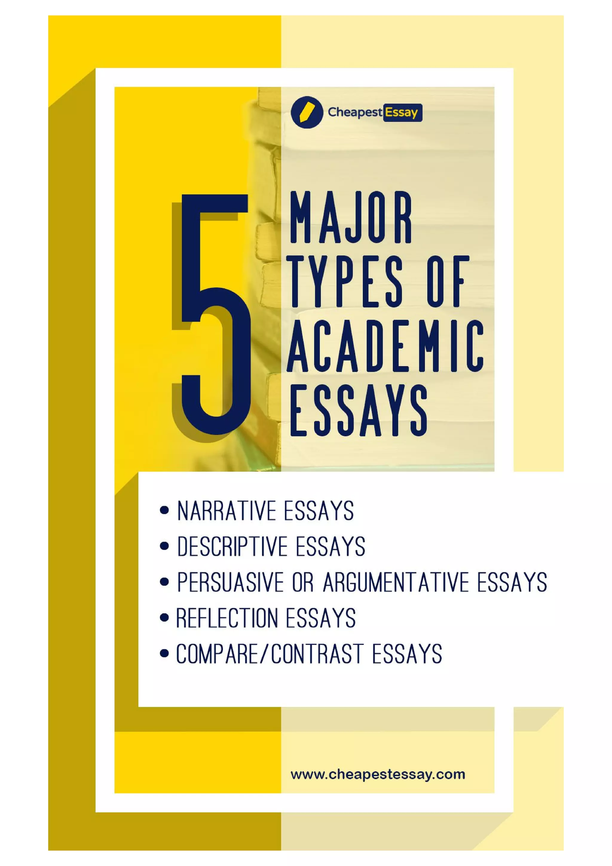 5 Major Types of Academic Essays | PDF