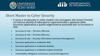 5 malerba . formazione in cyber security | PPTX