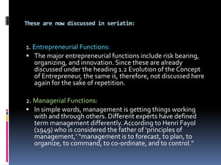 Management Function Of an Entrepreneur | PPTX