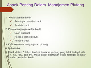 5 manajemen piutang | PPT
