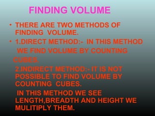 CLASS V MATHS VOLUMES | PPT