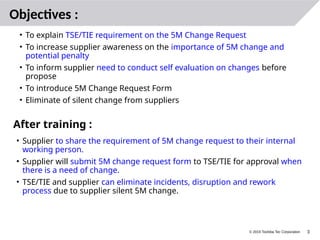 5M CHANGE TRAINING in manufacturing .pptx