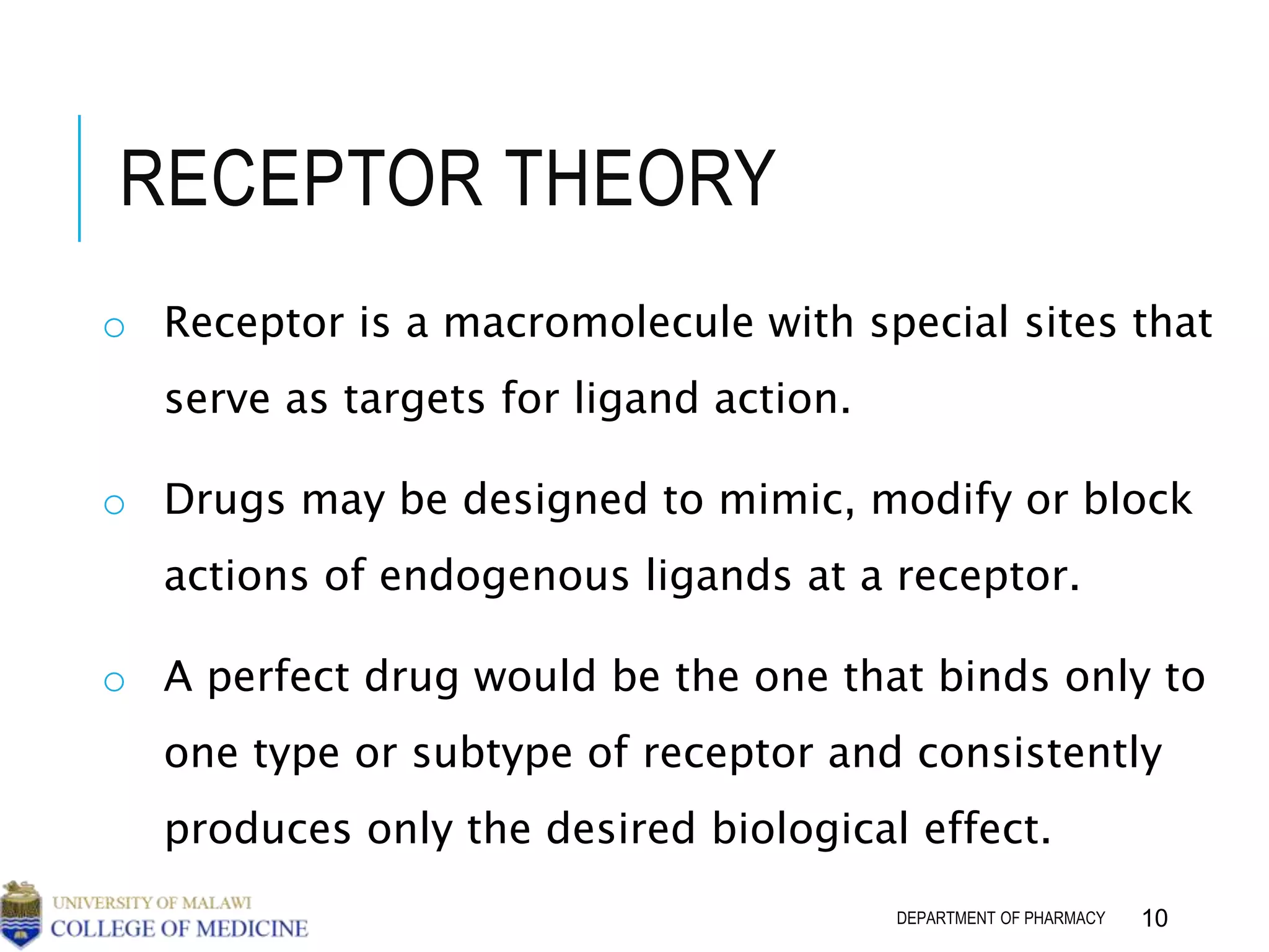5 mechanisms of drug action | PPT