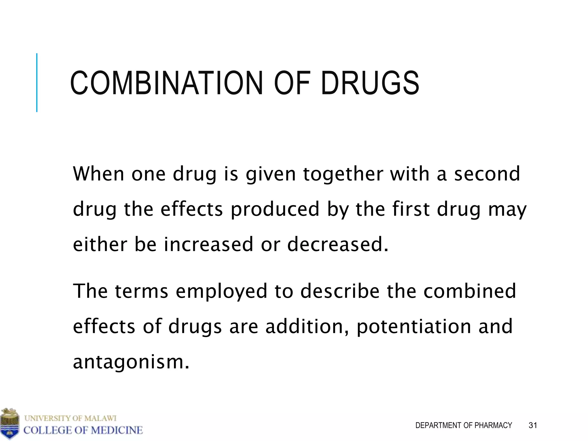 5 mechanisms of drug action | PPT
