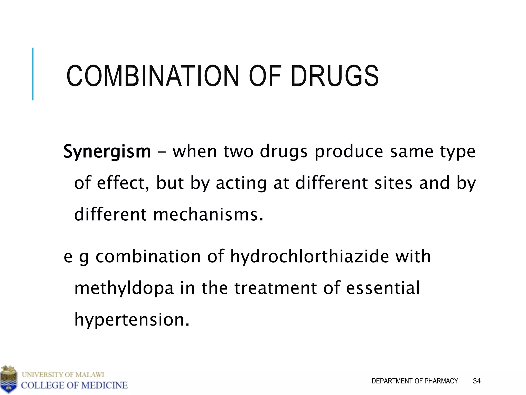 5 mechanisms of drug action | PPT