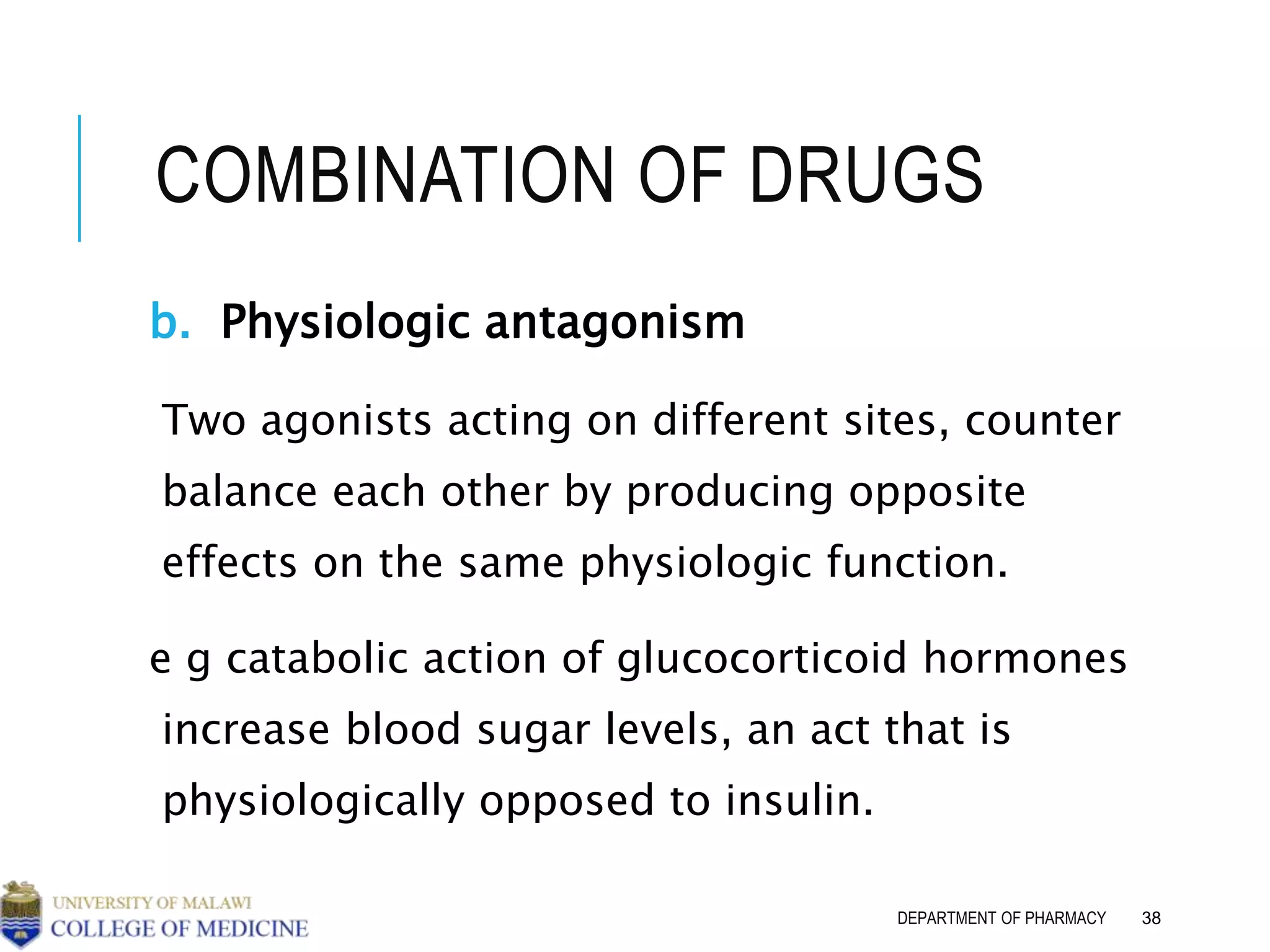 5 mechanisms of drug action | PPT