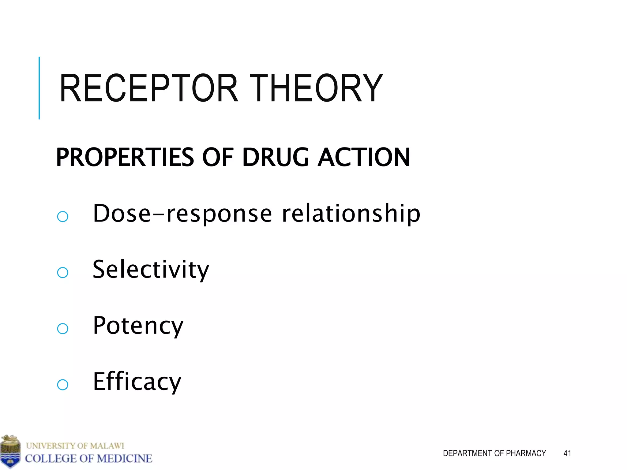 5 mechanisms of drug action | PPT