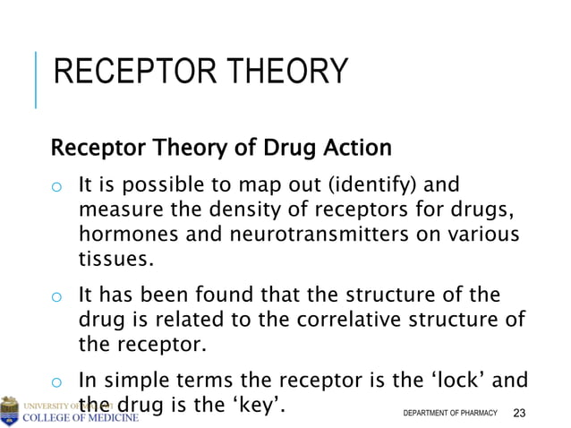 5 mechanisms of drug action | PPT