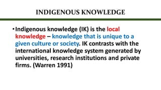 5 Media and Information Source, Sources of Information, Indigenous Knowledge, Library, Internet ...