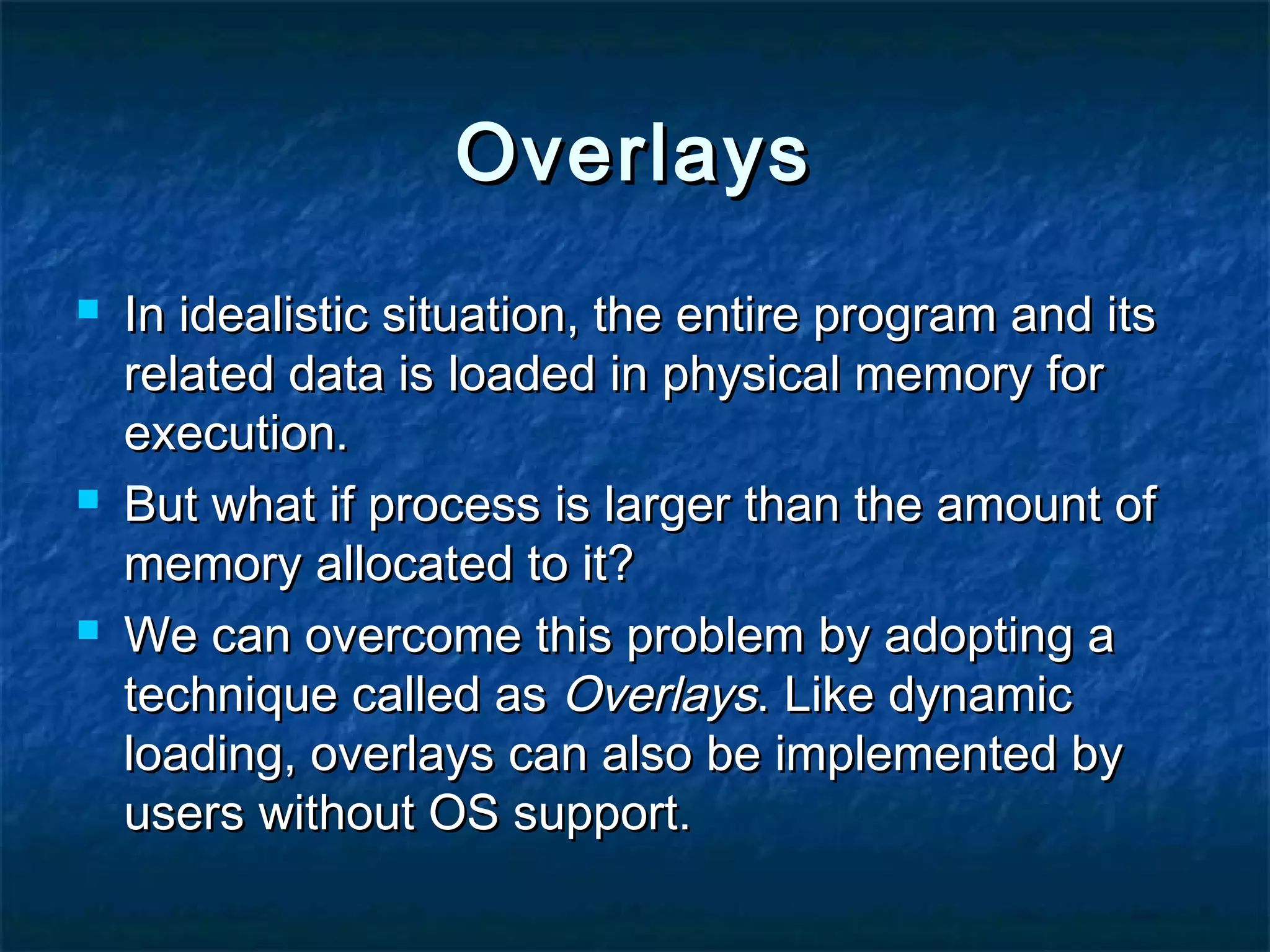 Memory Management in OS | PPT