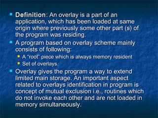 Memory Management in OS | PPT