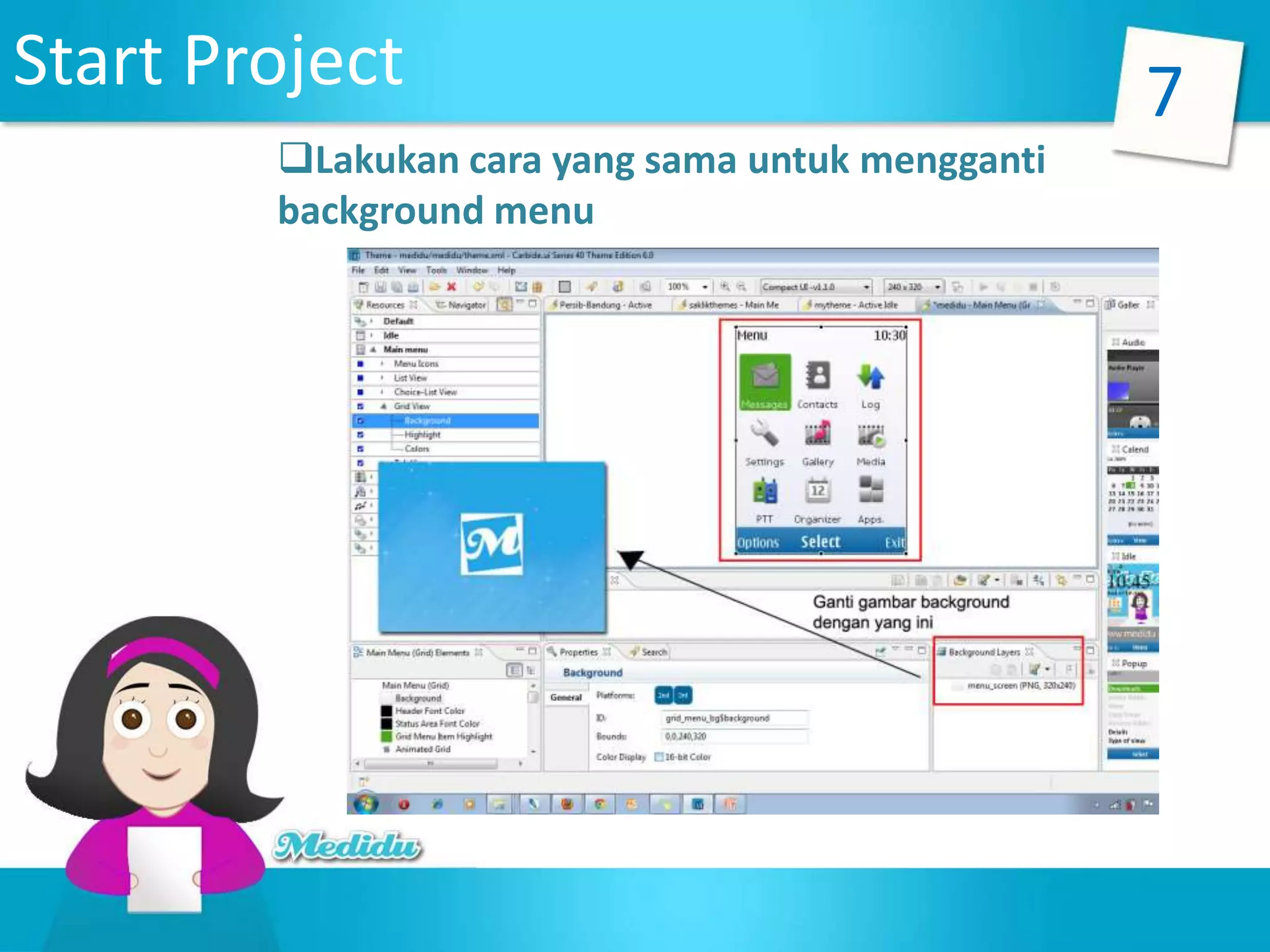 5 mengganti aset background | PPTX
