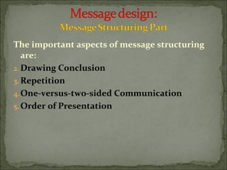 Message Deisgn & Development | PPT