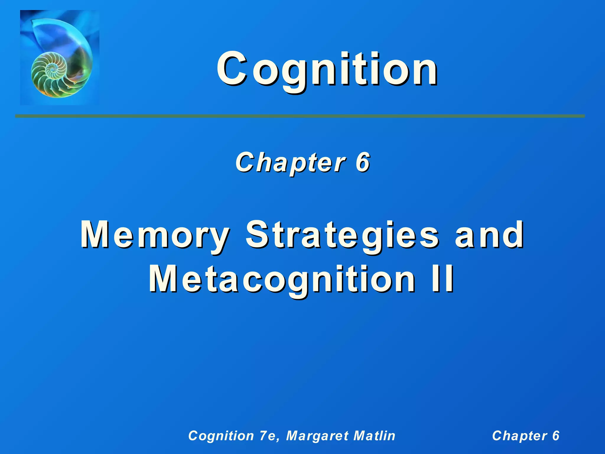 5 metacognition ii | PPT