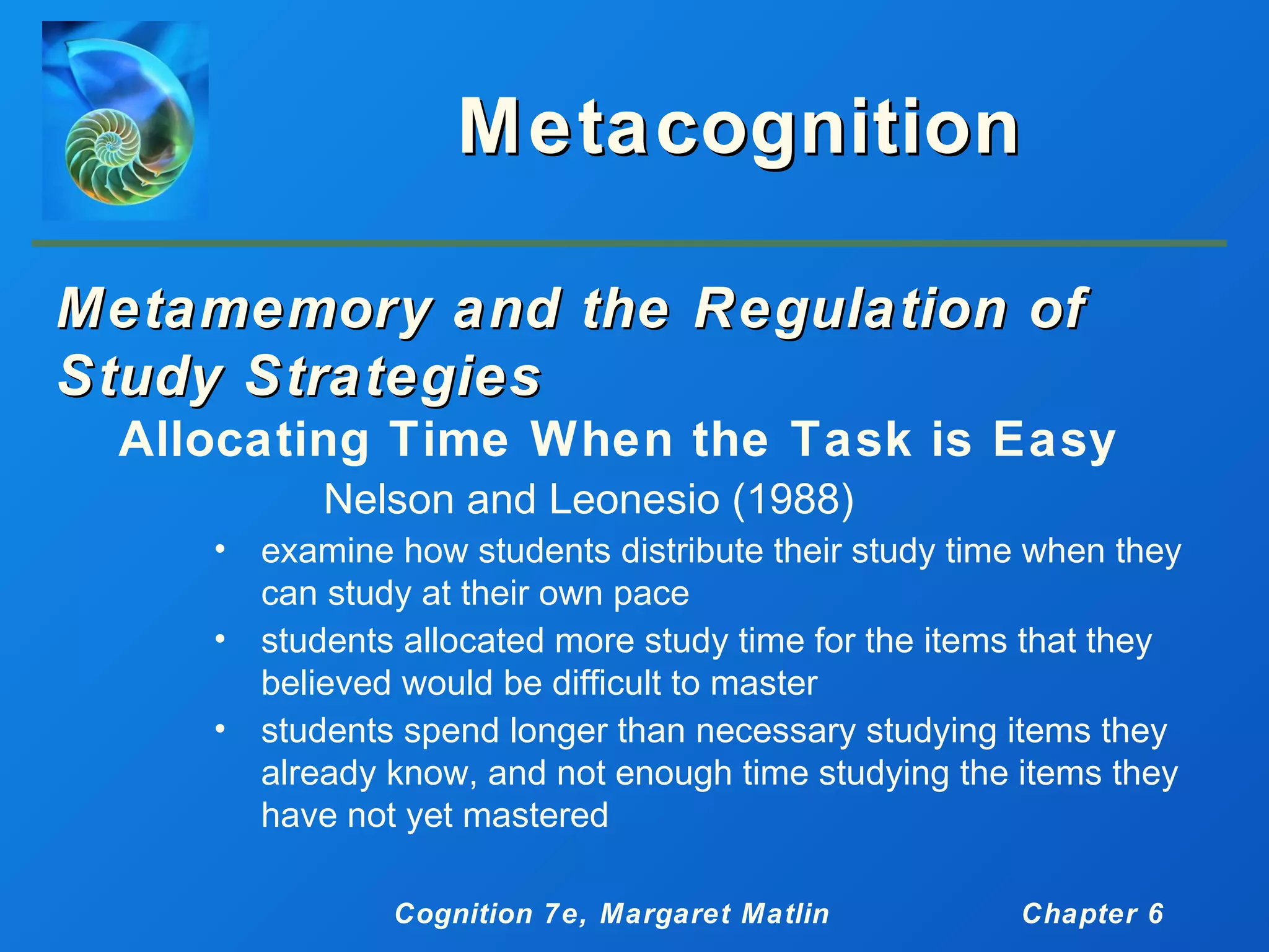 5 metacognition ii | PPT