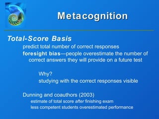 5 metacognition ii | PPT | Educational Assessment | Education