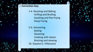 5 methods of cooking meat | PPTX