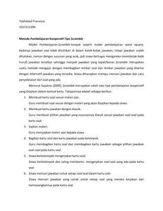 5 metode pembelajaran (lengkap) | PDF