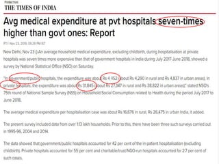 75th NSSO highlights in healthcare | PPT