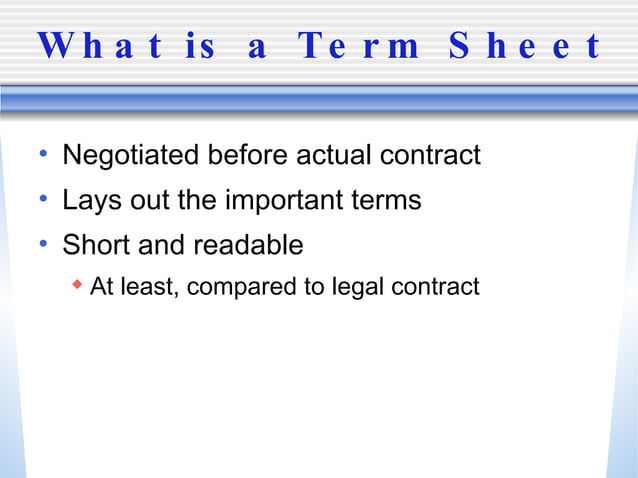 5minute primer-on-vc-term-sheets4516 | PPT
