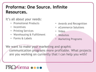 Proforma Introduction | PPT