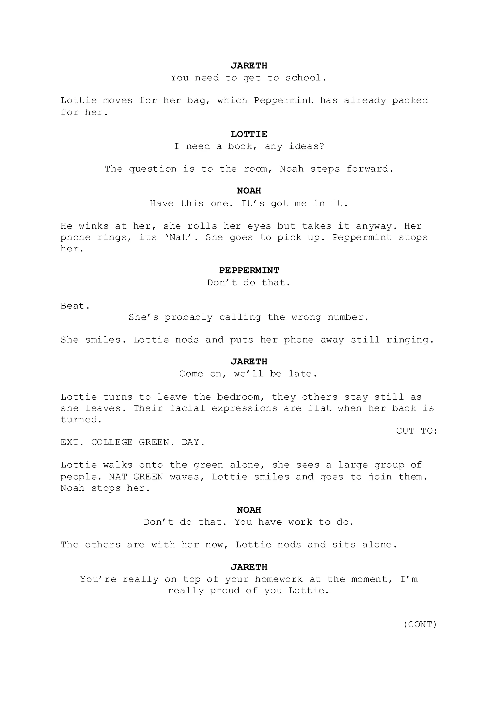 5 Minute Screenplay 1st Draft | DOCX