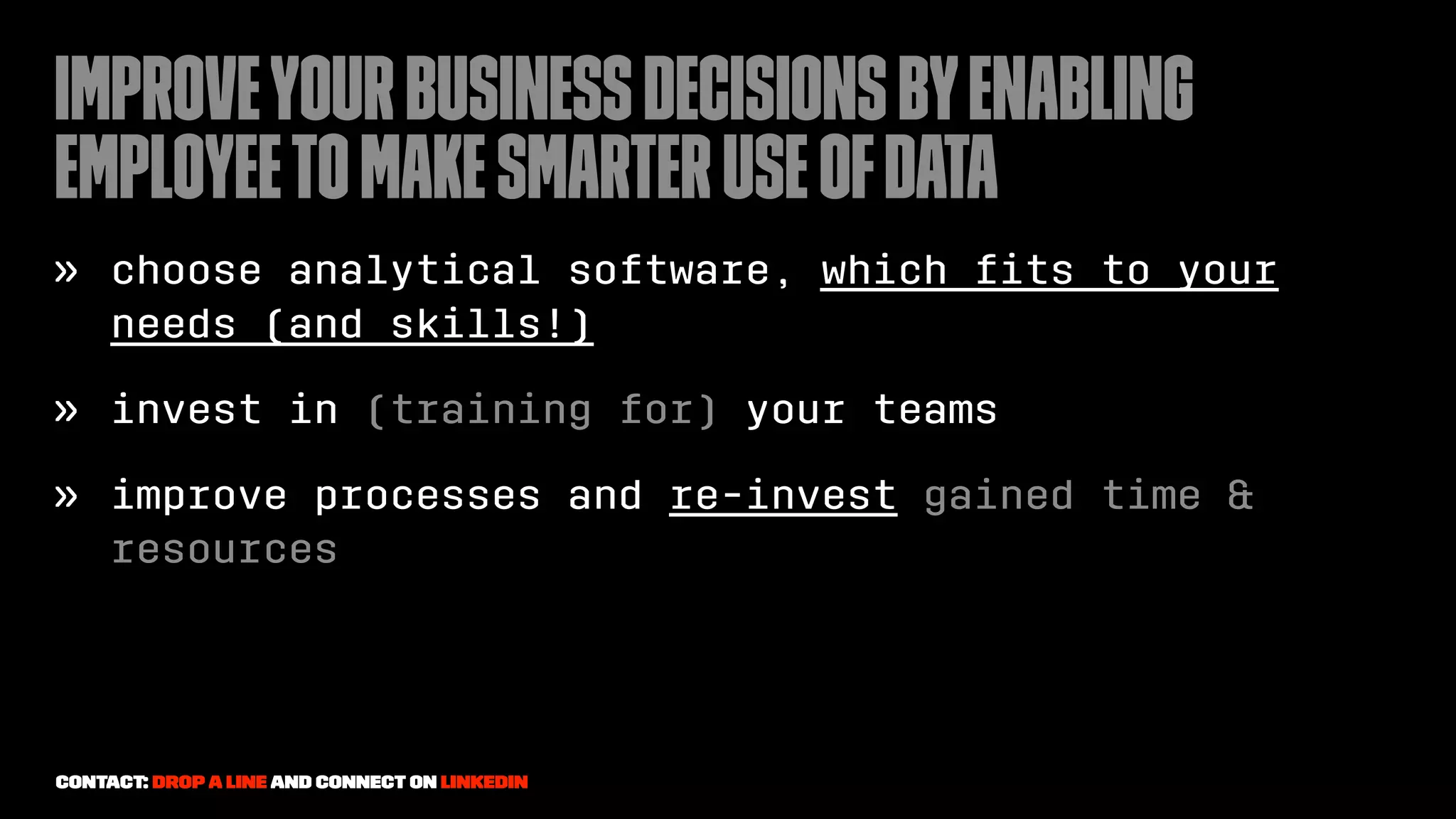 How to make data valuable | PPT