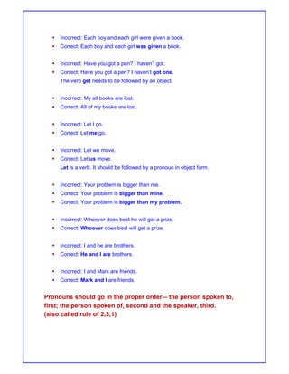 5 mistakes in use of pronouns | PDF